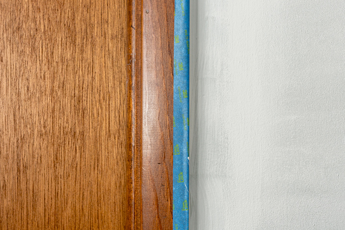 DIY Faux Mid-Century Paneling Using Paint - Dream Green DIY