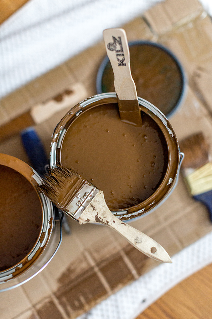DIY Faux Mid-Century Paneling Using Paint - Dream Green DIY