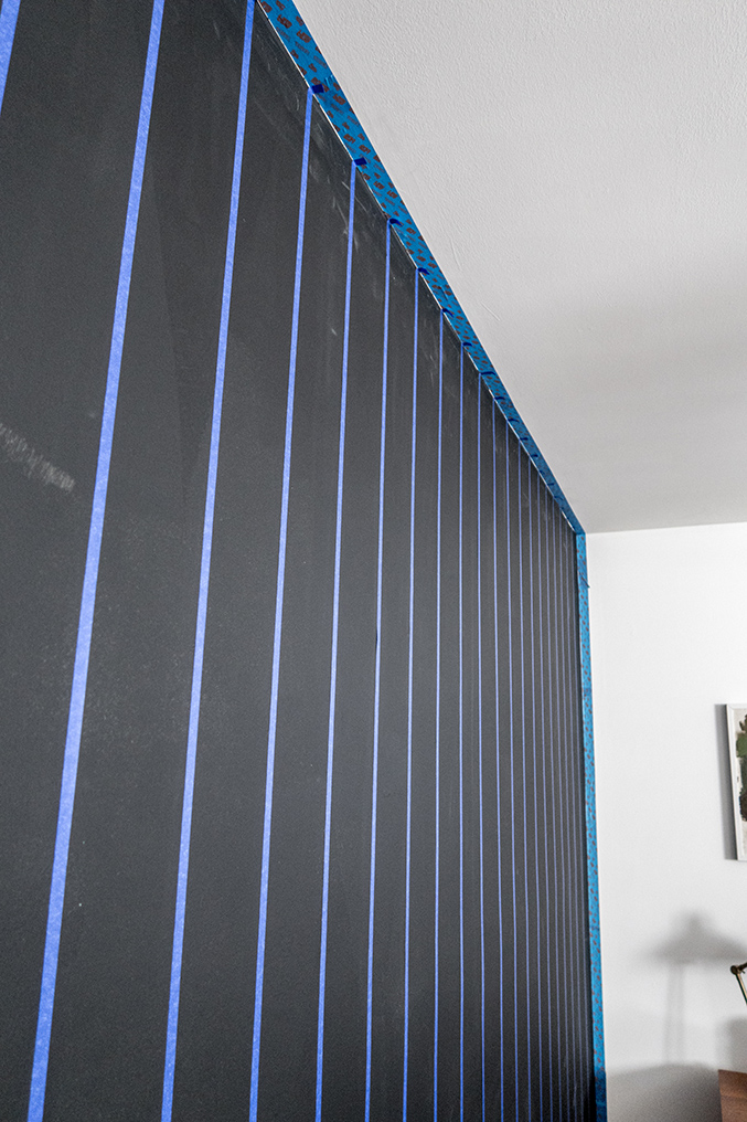 DIY Faux Mid-Century Paneling Using Paint - Dream Green DIY