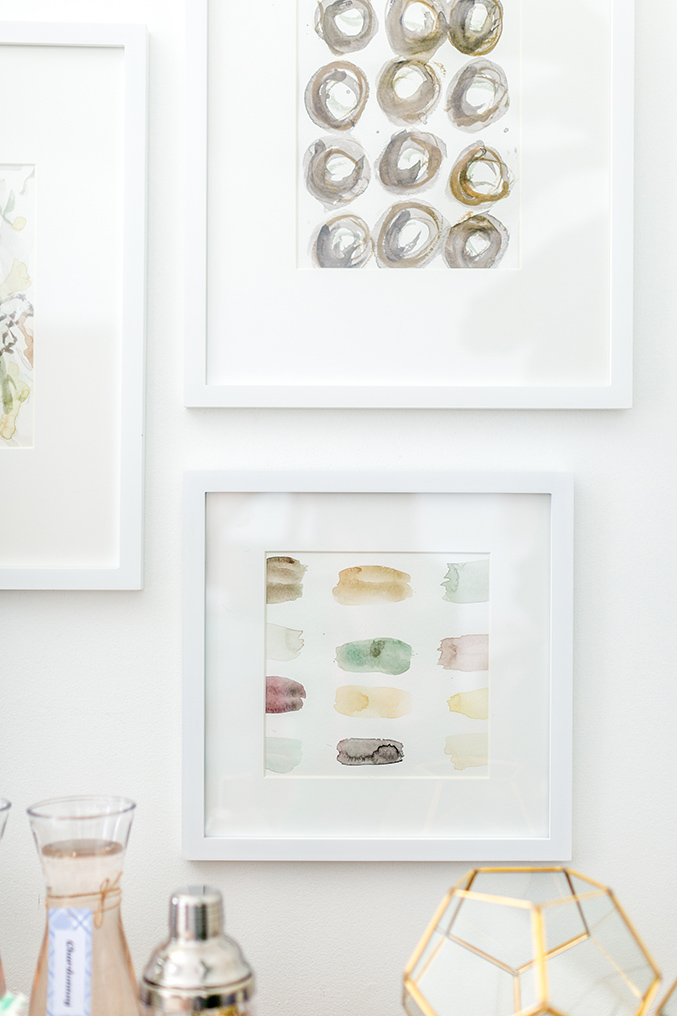 How To Create A Bar Cart Vignette Without A Cart - Dream Green DIY