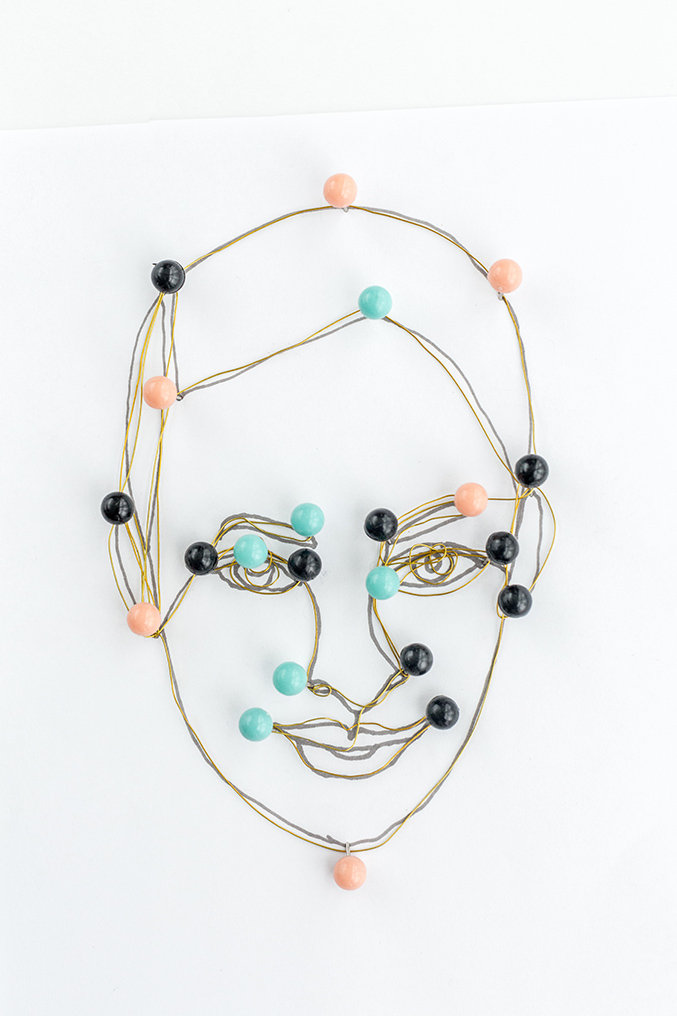 DIY Wire Portrait With Printable Template - Dream Green DIY