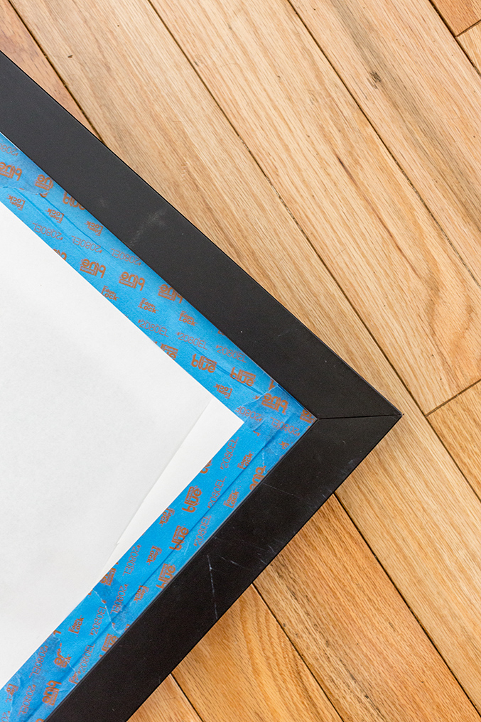 How To Paint A Large Scale Frame - Dream Green DIY