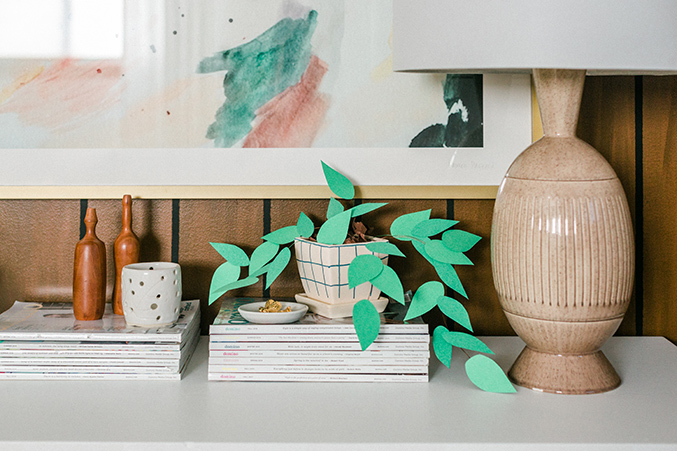 DIY Paper Plant With Grid Planter Pot - Dream Green DIY