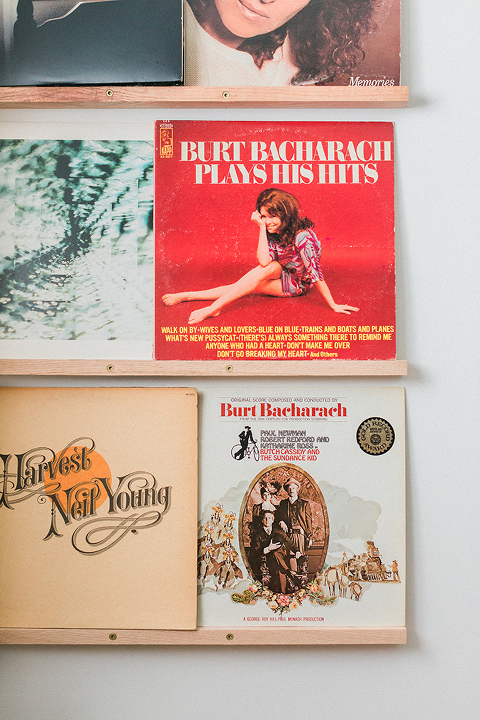 DIY Vinyl Records Shelf Display - Dream Green DIY