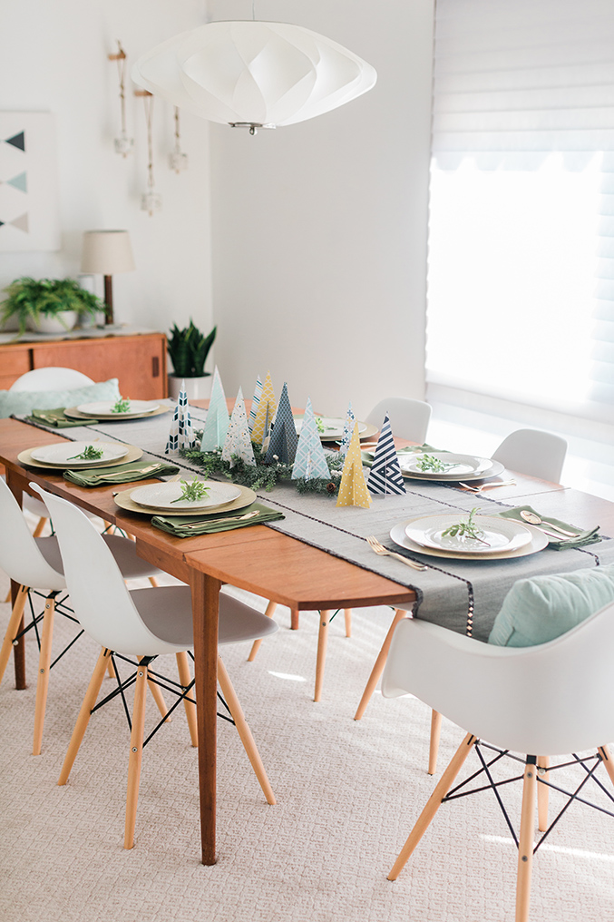 DIY Paper Christmas Tree Centerpiece - Dream Green DIY