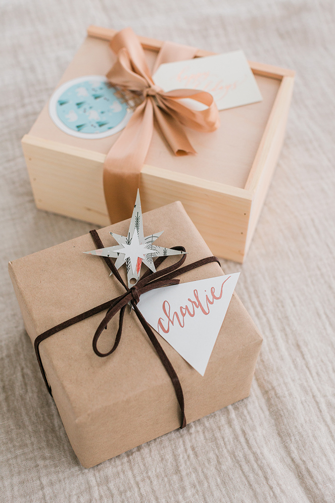 DIY Tissue Box Christmas Gift Tags - Dream Green DIY