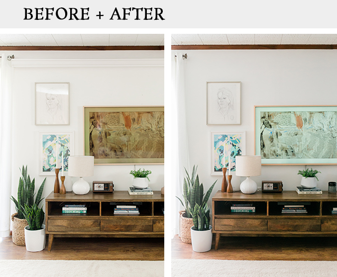 Before & After: Removing A Dated Light Box - Dream Green DIY