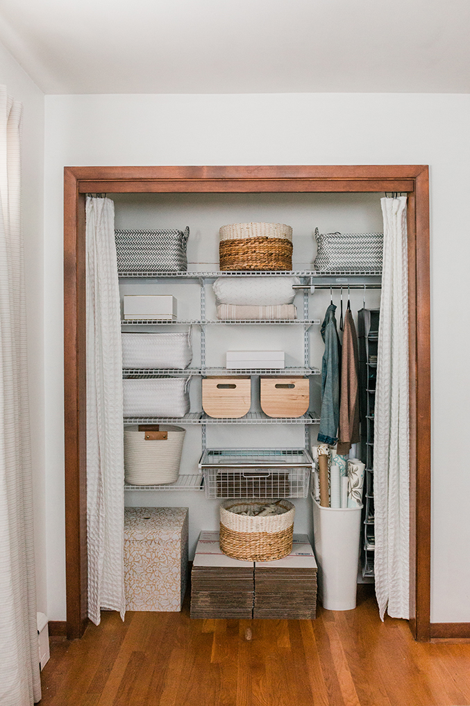 How To Upgrade Your Guest Room Closet - Dream Green DIY