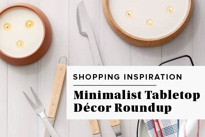 Minimalist Tabletop Décor Roundup - Dream Green DIY