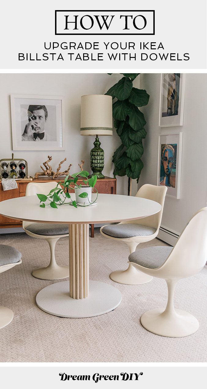 How to Upgrade Your IKEA BILLSTA Table - Dream Green DIY