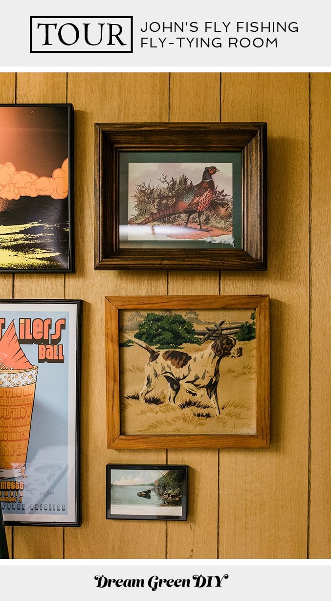 John's Fly Fishing Fly-Tying Room Tour - Dream Green DIY
