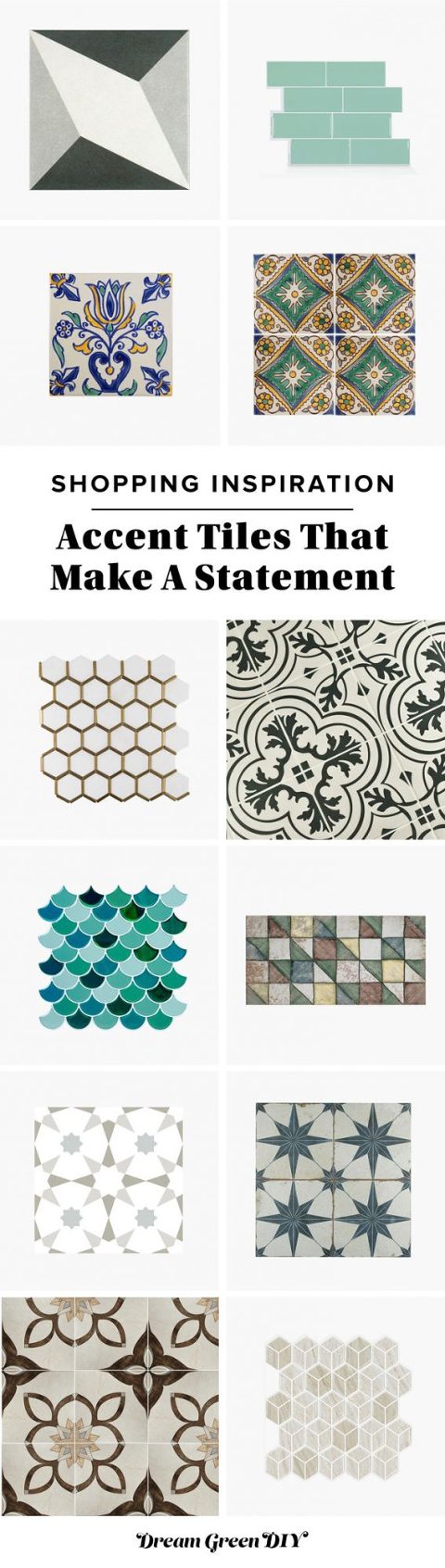 Accent Tiles That Make A Statement - Dream Green DIY