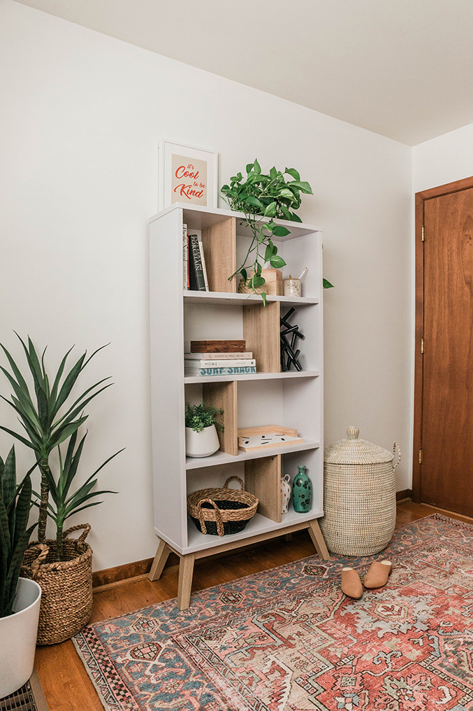AllModern Bookshelf Entryway Makeover - Dream Green DIY