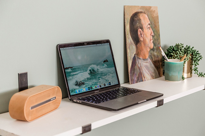 Turn A Shelf Into A DIY Standing Desk - Dream Green DIY