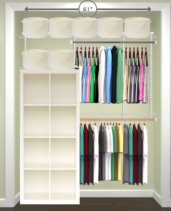 How I DIYed My Own Closet Organizer - Dream Green DIY