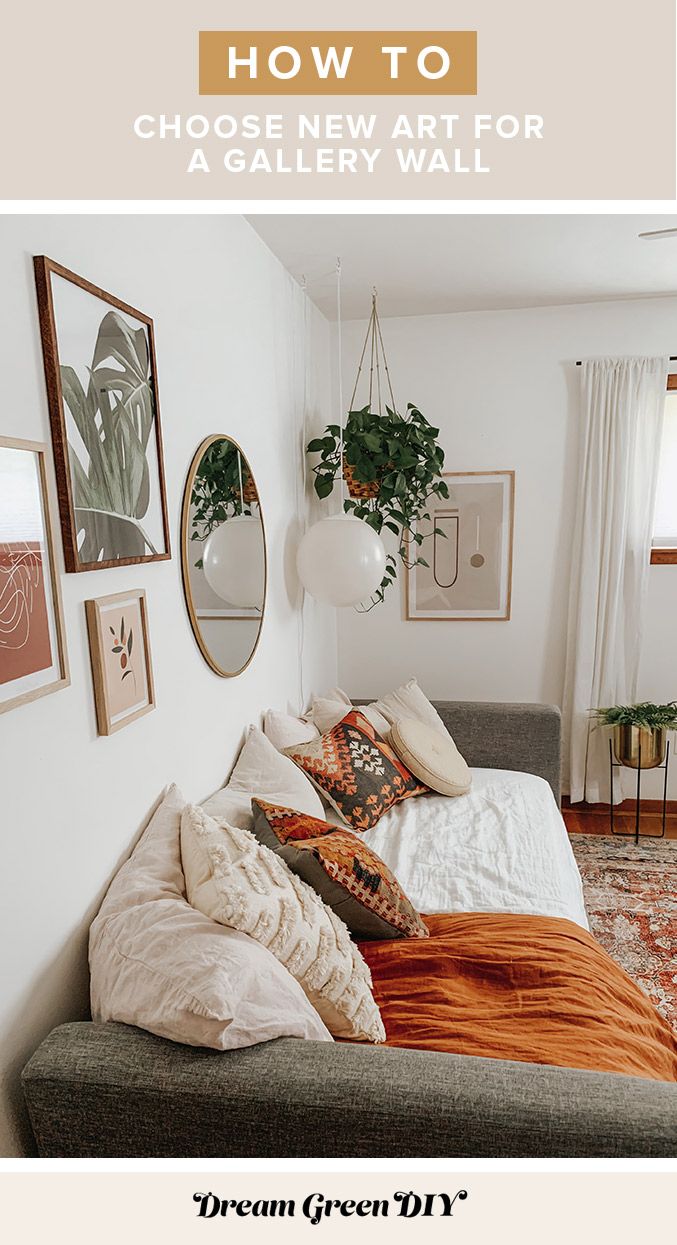 A New Guest Room Gallery Wall - Dream Green DIY