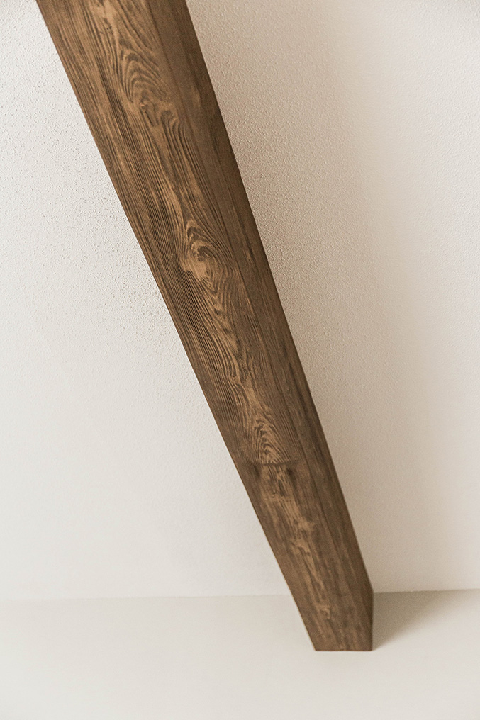 How To Add Style With Faux Wood Beams - Dream Green DIY