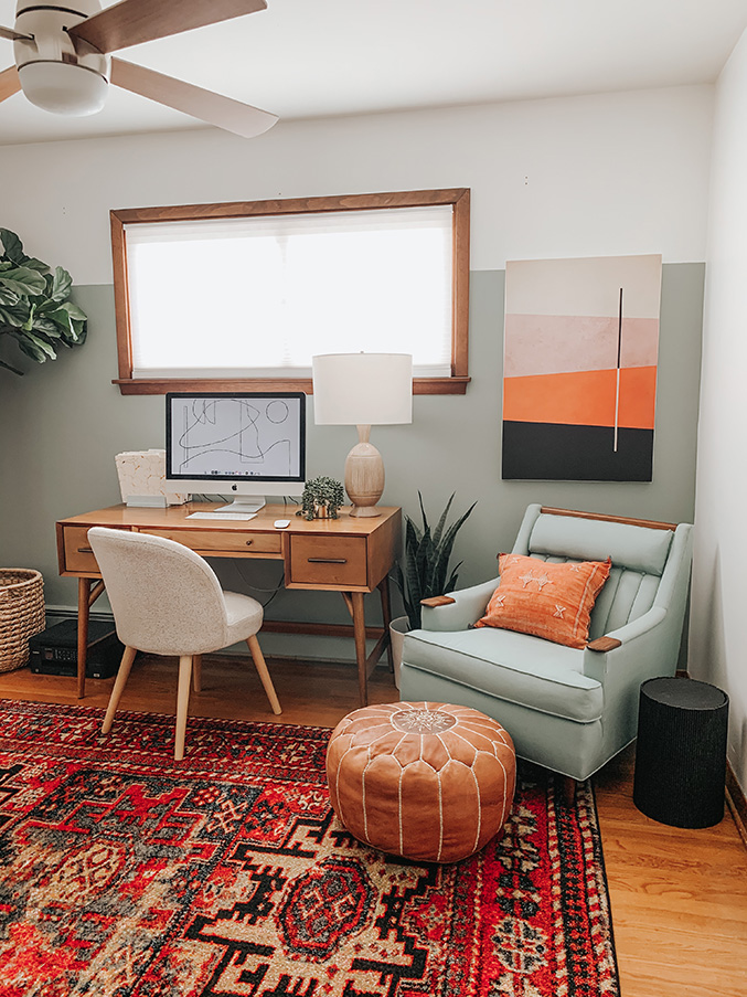A Colorful Office Makeover Challenge - Dream Green DIY