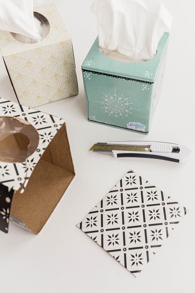 From Tissue Box To DIY Greeting Card - Dream Green DIY