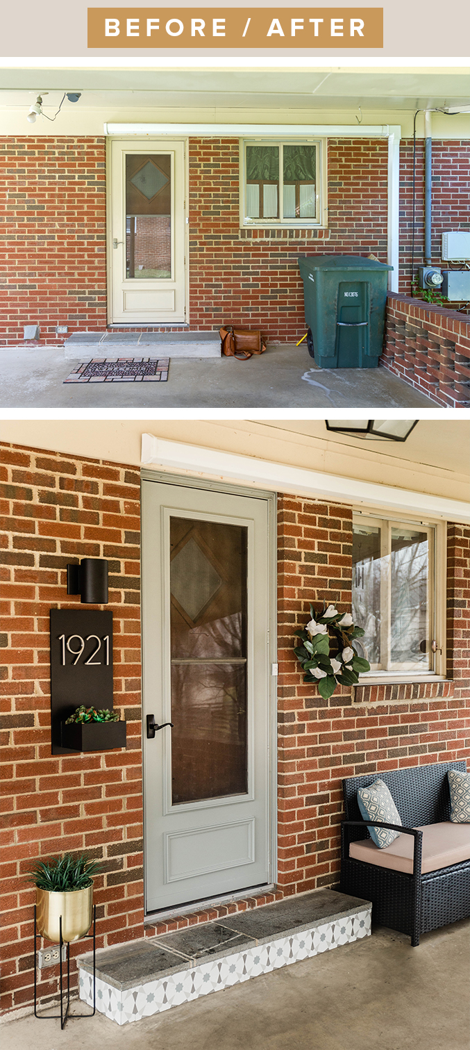 Our DIY Side Door Entry Makeover - Dream Green DIY