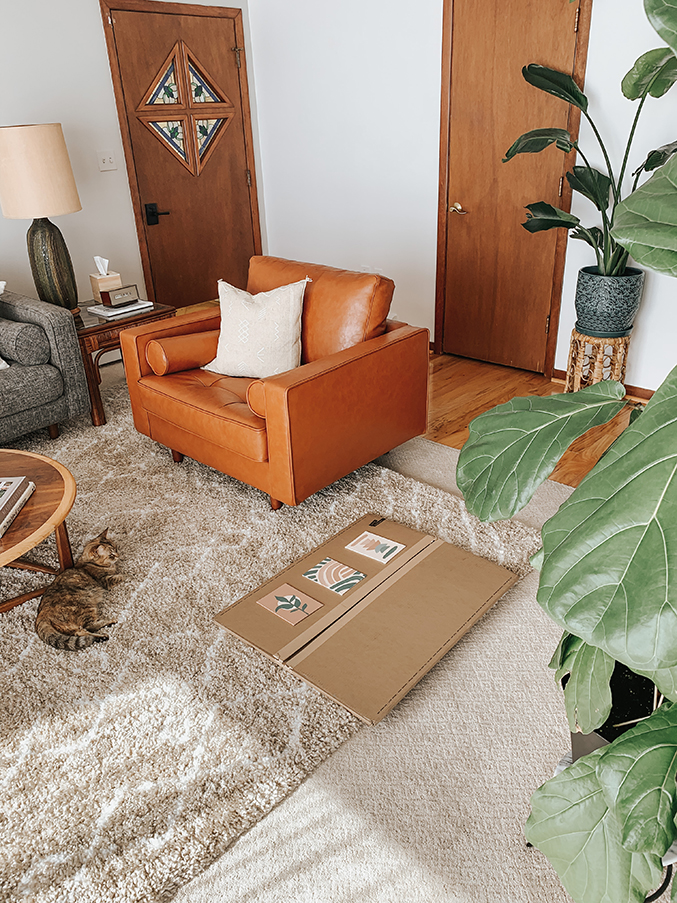 DIY Shareable Original Art Gallery Wall - Dream Green DIY