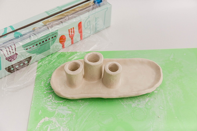 DIY Air-Dry Clay Toothbrush Holder - Dream Green DIY