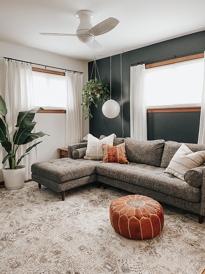 Updated Living Room Sneak Peek - Dream Green DIY