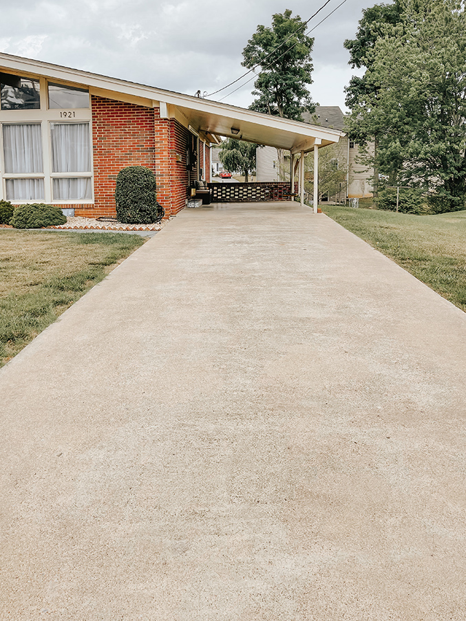 Our Concrete Driveway Makeover - Dream Green DIY