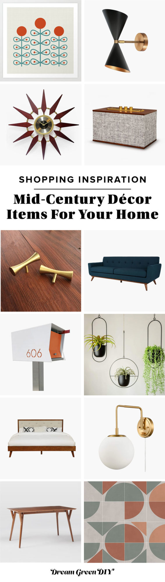 12 Mid-Century Décor Items For Your Home - Dream Green DIY