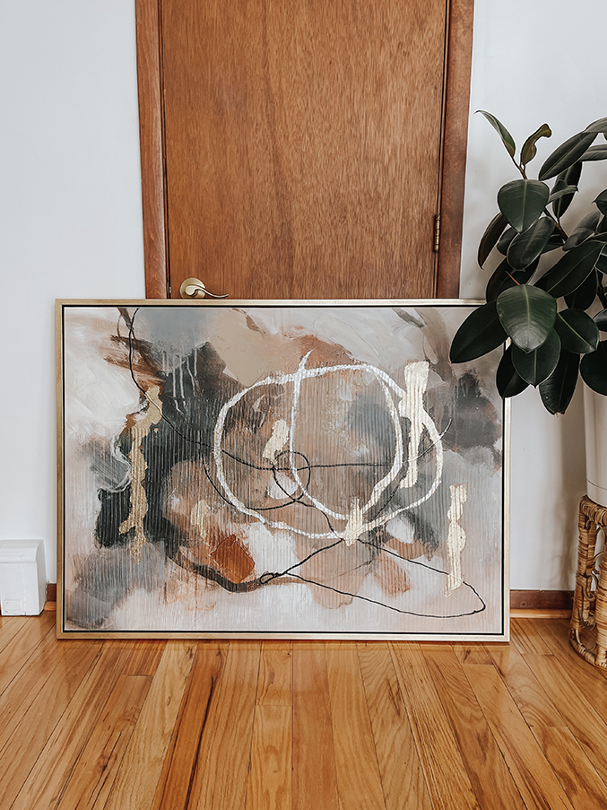 DIY Abstract Art Using What You Have - Dream Green DIY