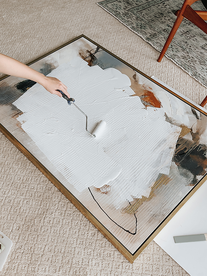 DIY Abstract Art Using What You Have - Dream Green DIY