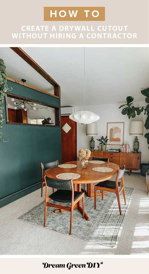 How to Create A Drywall Cutout - Dream Green DIY