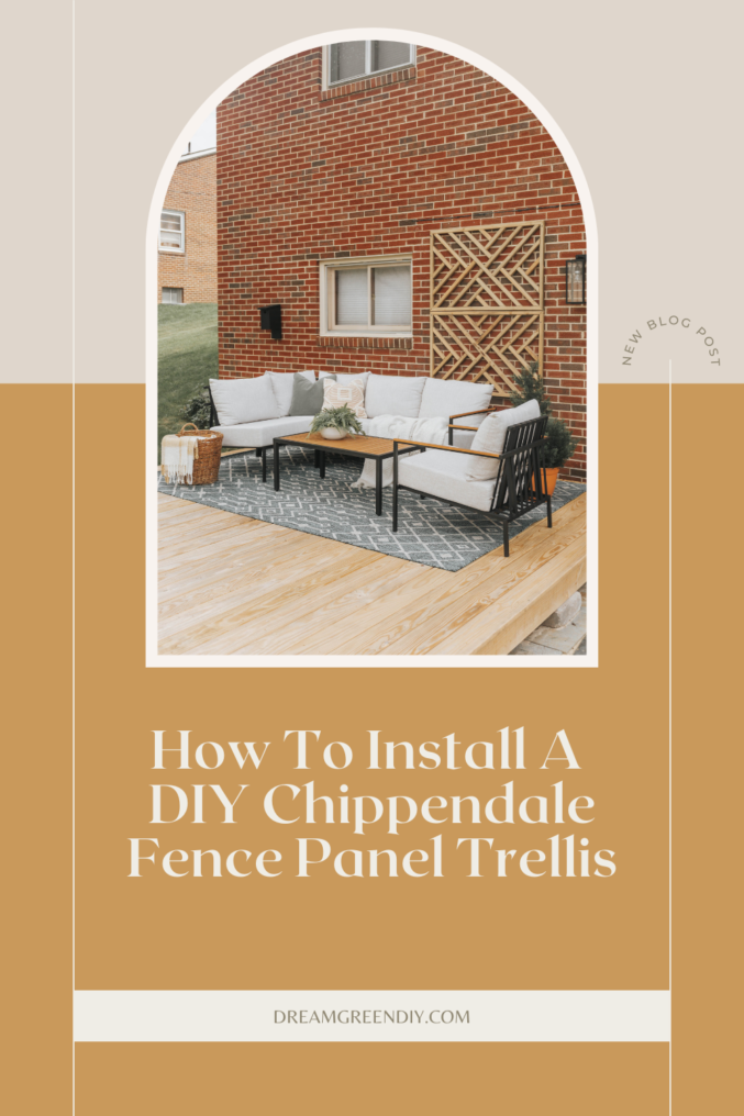 DIY Chippendale Fence Panel Trellis - Dream Green DIY