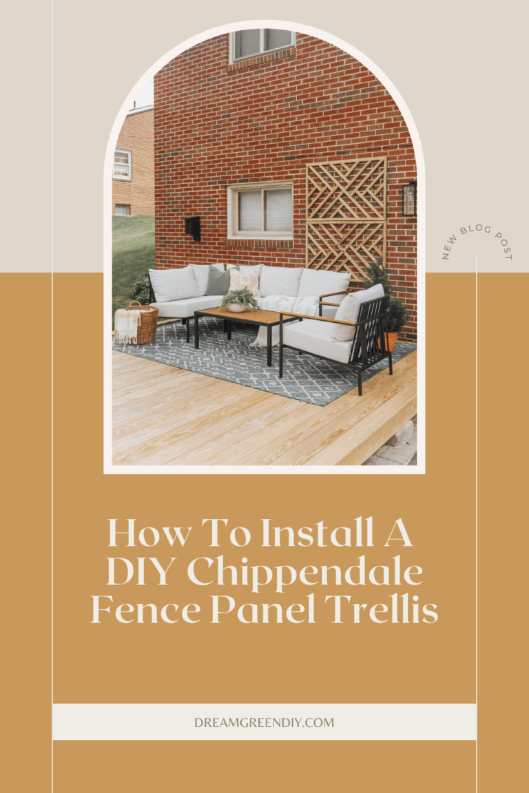 DIY Chippendale Fence Panel Trellis - Dream Green DIY