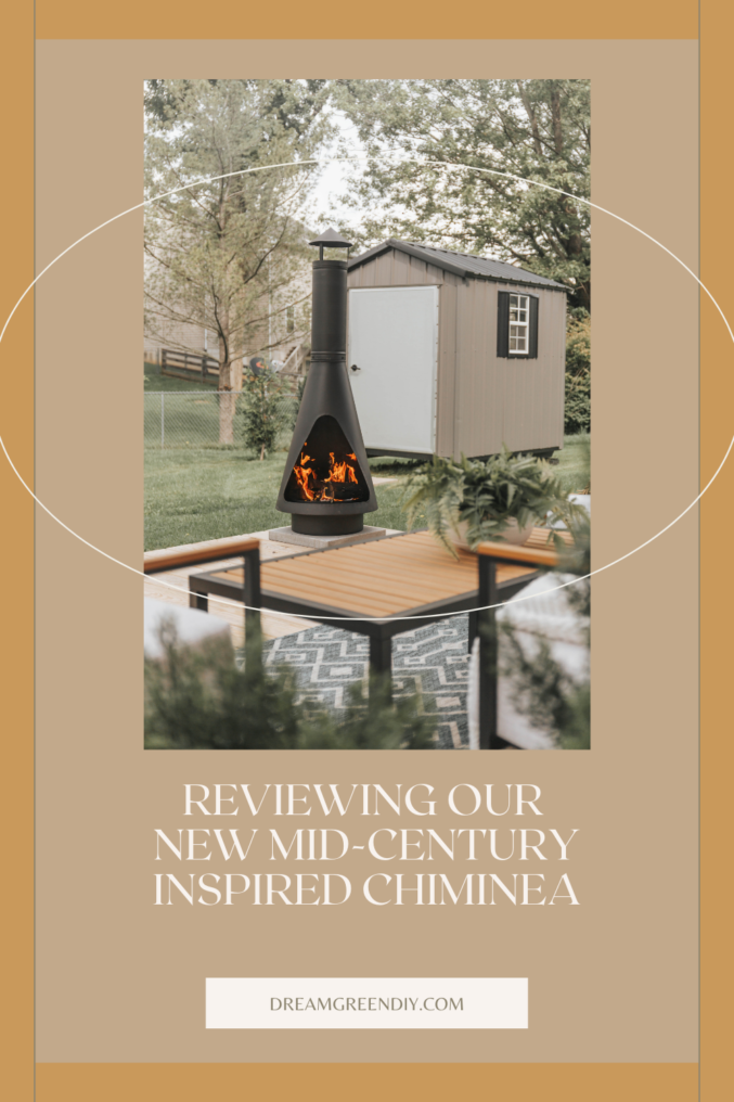 New Mid-Century Chiminea For The Deck - Dream Green DIY