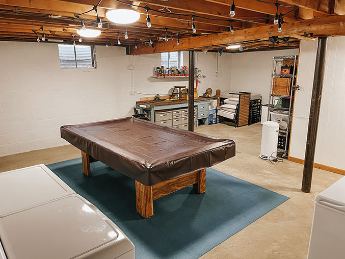 Before/After: Painted Cinderblock Walls - Dream Green DIY