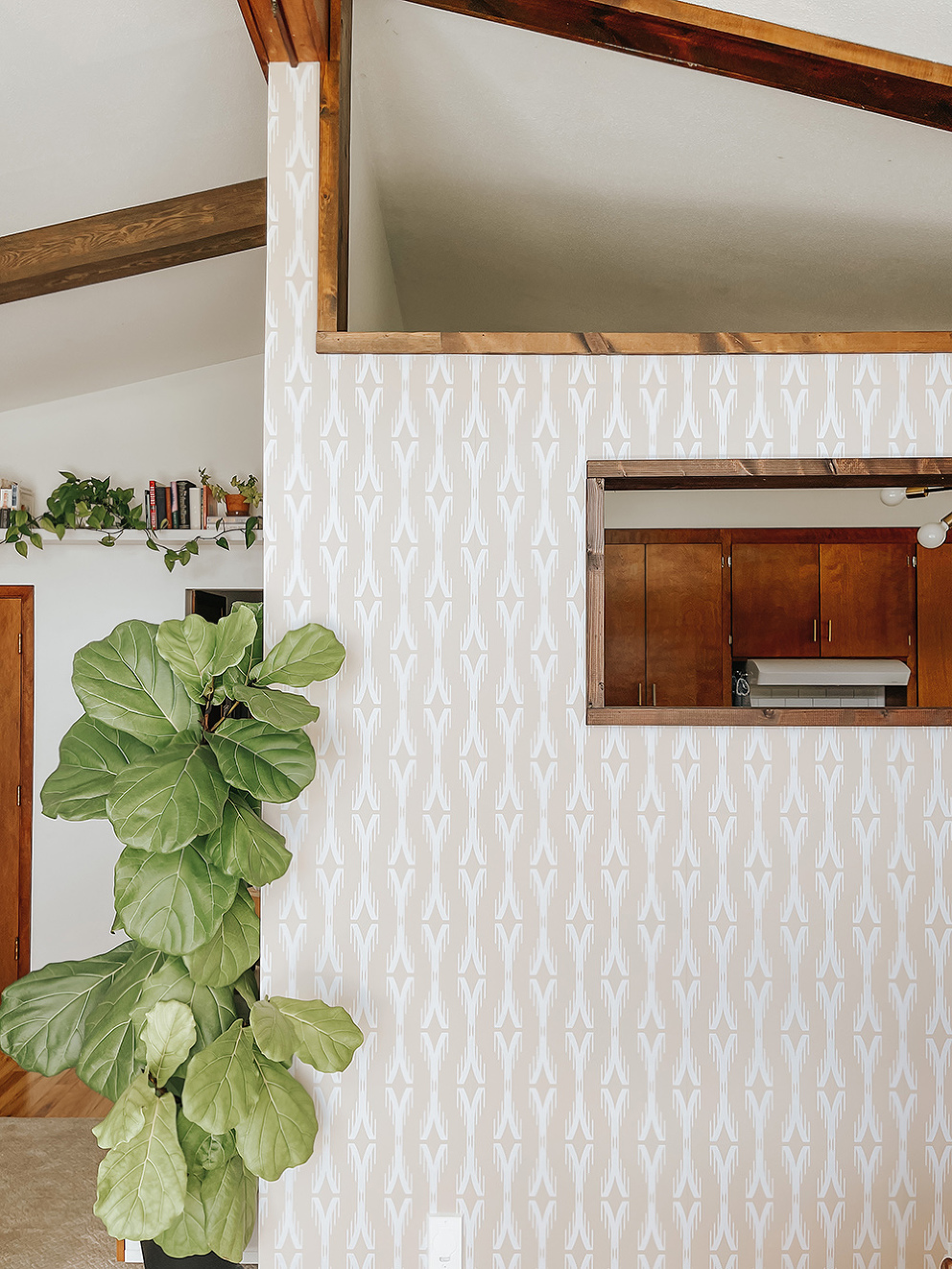 How To Create A Wallpaper Feature Wall - Dream Green DIY