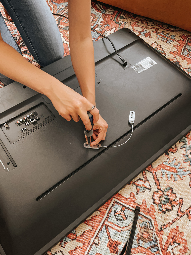 How To Hang A TV Like Framed Art - Dream Green DIY