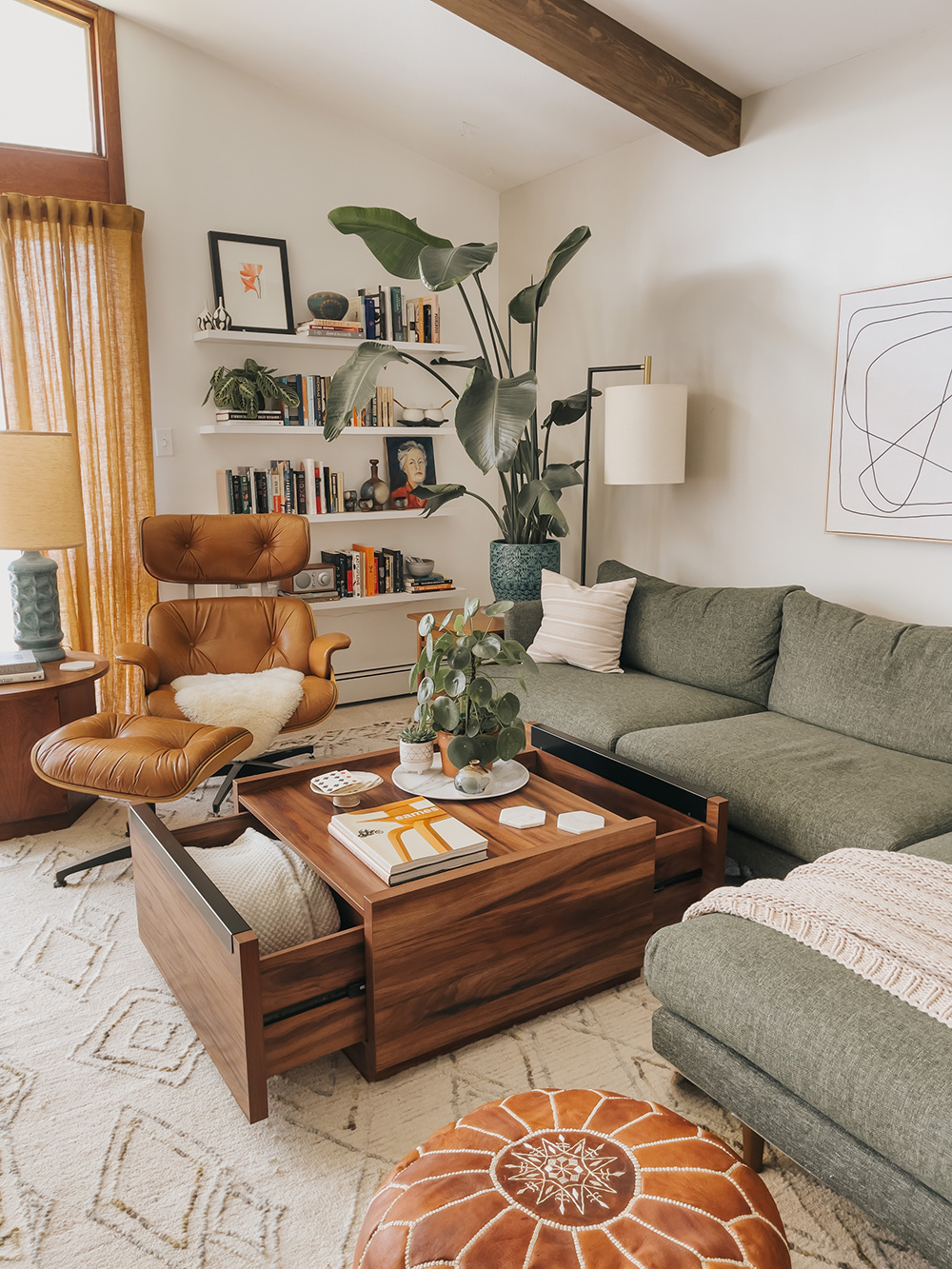 How To Style A Square Coffee Table - Dream Green DIY