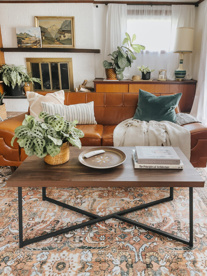 How To Style A Rectangular Coffee Table - Dream Green DIY