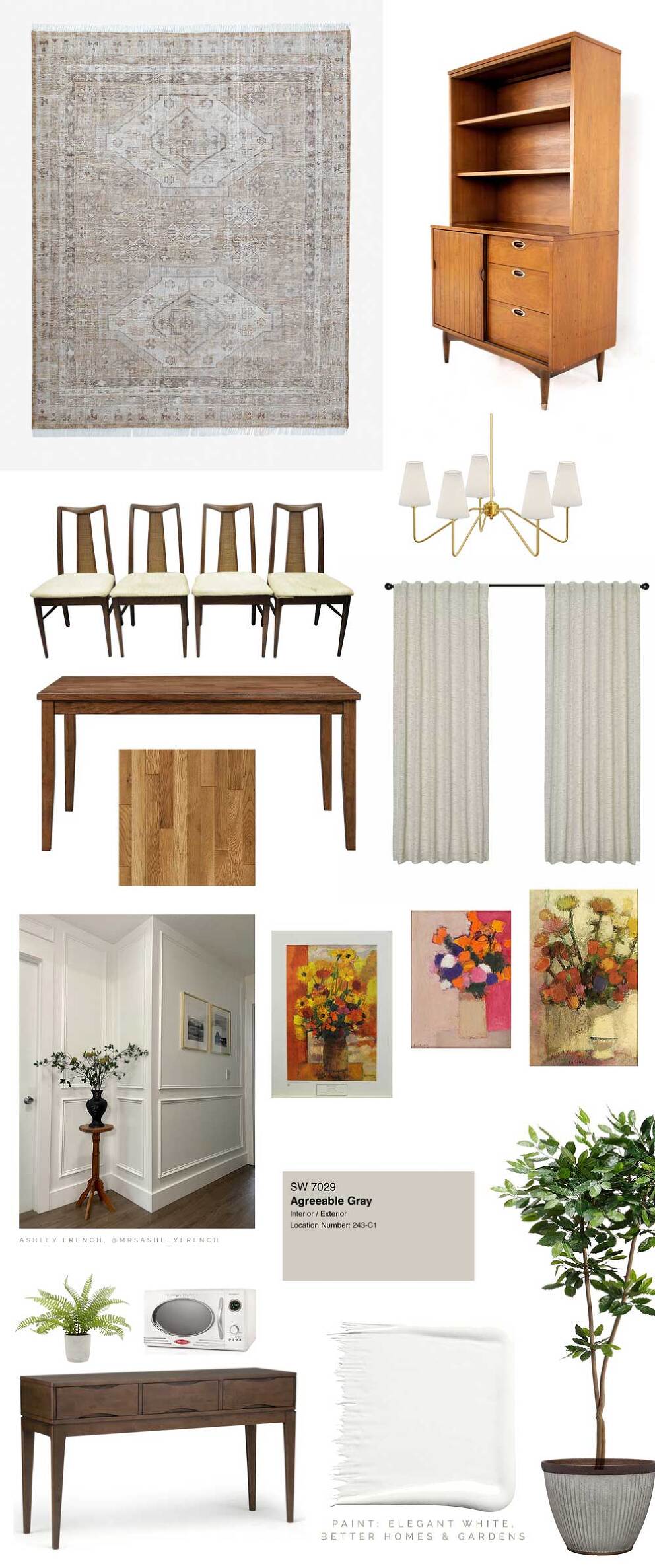 New Home Mood Board: Dining Room - Dream Green DIY
