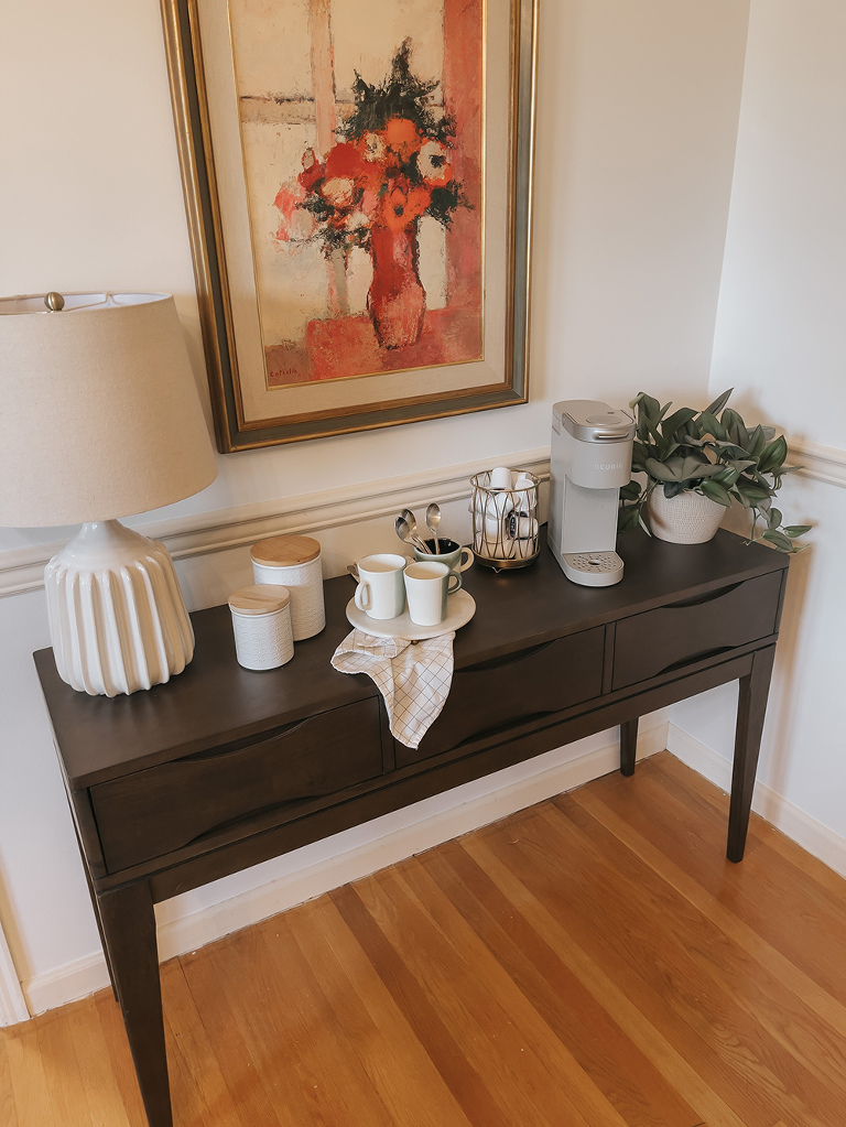 DIY Mid-Century Style Coffee Bar - Dream Green DIY