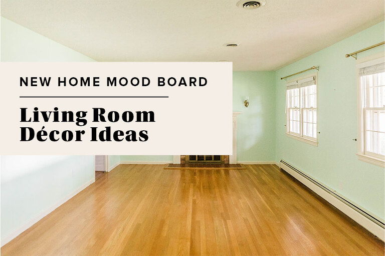 New Home Mood Board: Living Room - Dream Green DIY