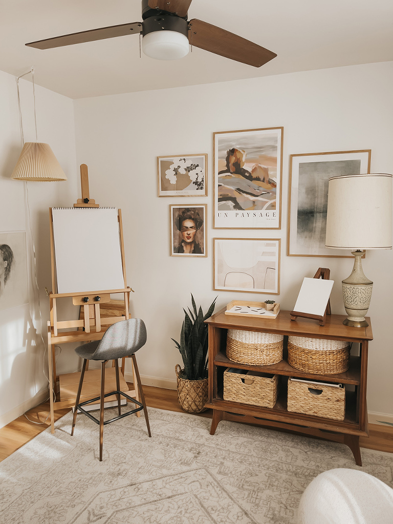 Art Studio Tour & Gallery Wall Reveal - Dream Green DIY