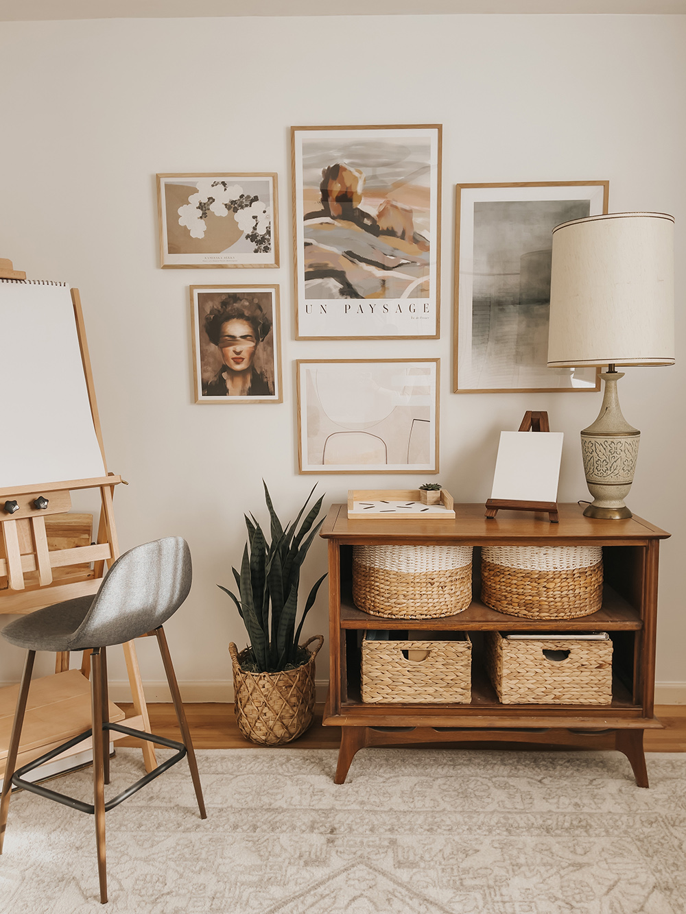 Art Studio Tour & Gallery Wall Reveal - Dream Green DIY