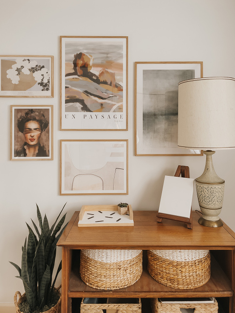 Art Studio Tour & Gallery Wall Reveal - Dream Green DIY