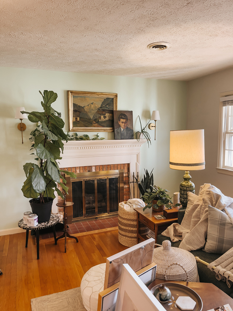 Two New Living Room Paint Colors - Dream Green DIY