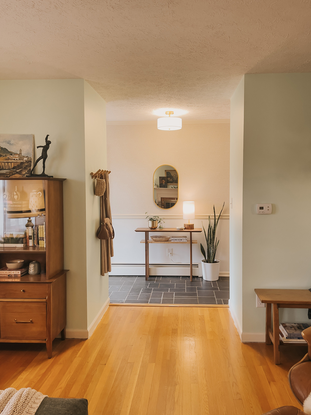 Retro Entryway Peel And Stick Wallpaper - Dream Green DIY