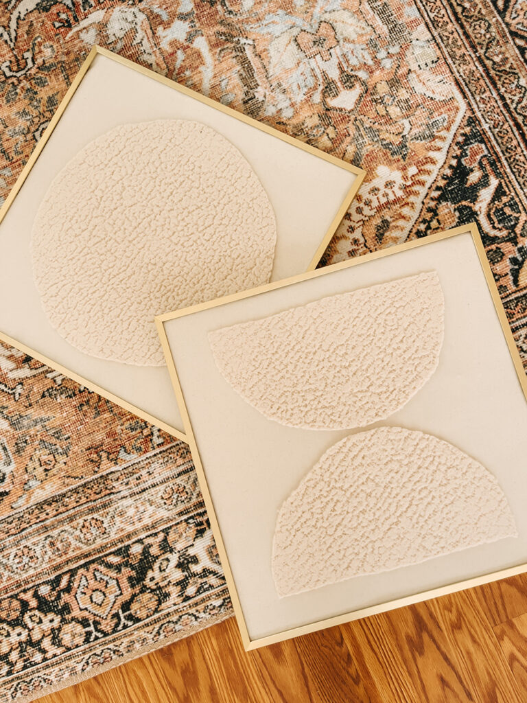 DIY Framed Textured Wall Art - Dream Green DIY