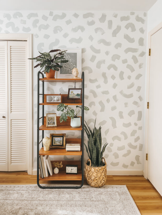 DIY Faux Wallpaper Feature Wall - Dream Green DIY